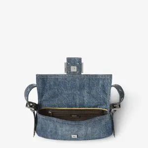 Fendi Baguette® 26424 Light Blue Denim Bag